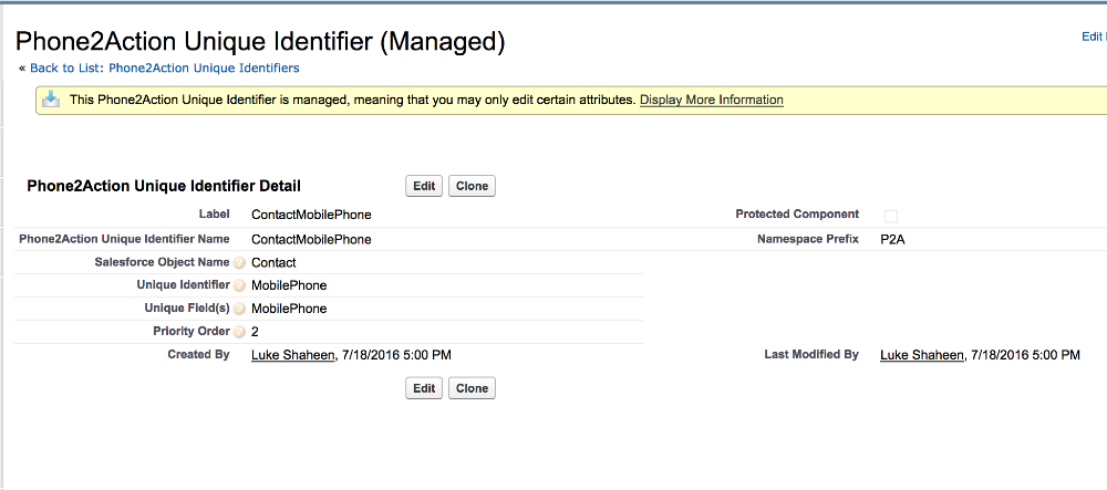 Salesforce Getting Started – Phone2Action