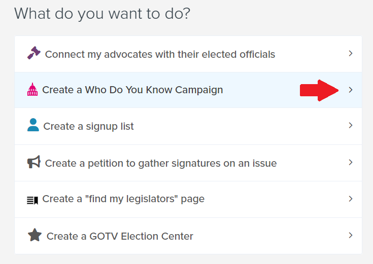 Creating a Who Do You Know Campaign – Phone2Action