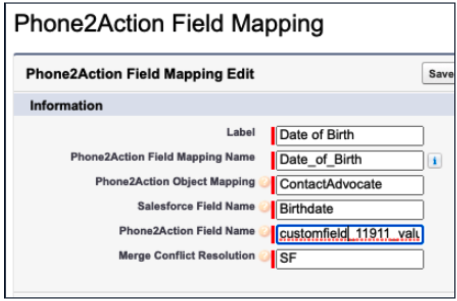 Salesforce Integration Field Mapping Guide – Phone2Action