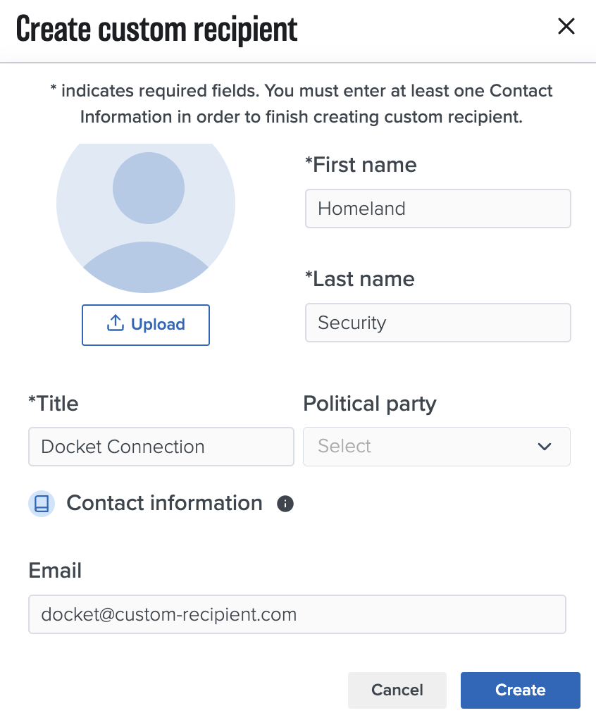Connect a Public Comment to a Docket – Phone2Action